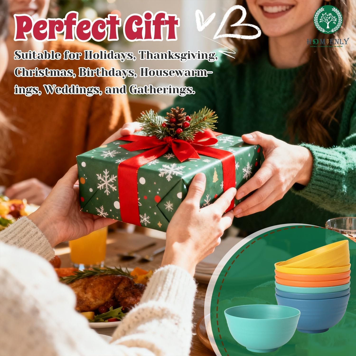 Wholesale Unbreakable Wheat Straw Cereal Bowls 8 PCS 26 OZ Microwave ...